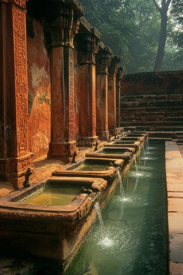 Jama Masjid Mosque Features a Row of Water Taps Situated in Front of ...