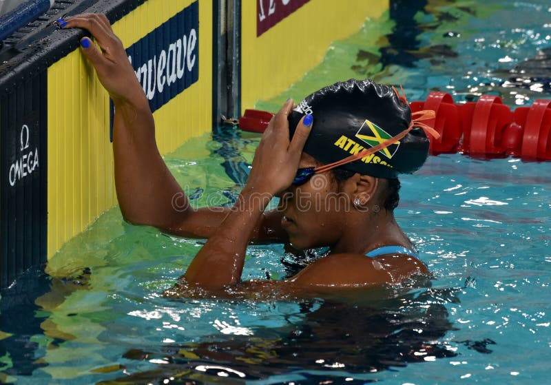 Jamaican Swimmer And Olympian Alia Atkinson Jam Editorial Image Image Of Medal Crawl 81678640
