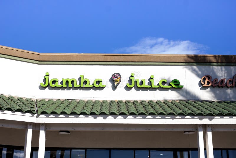 Jamba Juice store sign editorial stock image. Image of exterior - 147628609