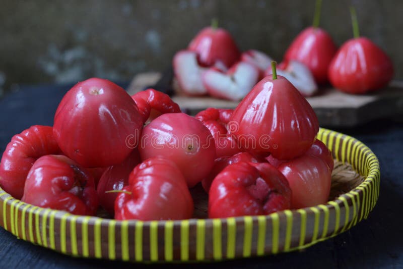 Red guava water stock photo. Image of food, organic - 343686180