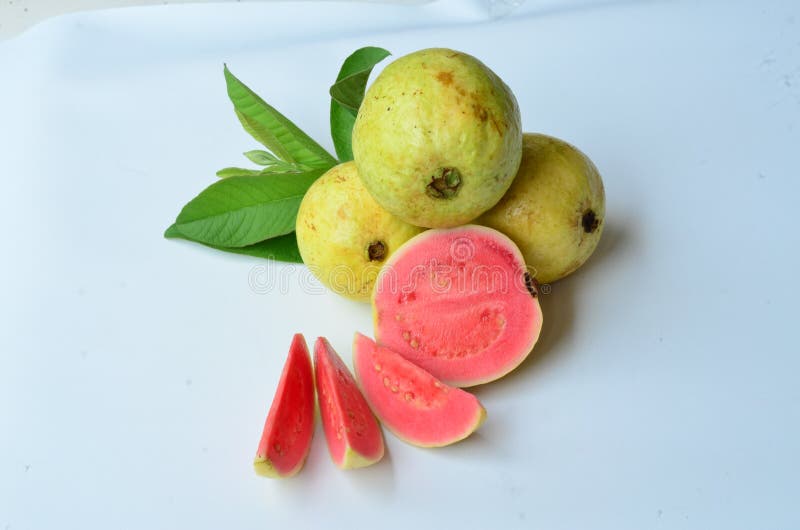 Two Jambu Guava on Wood Ground in Garden Stock Image - Image of cloes ...