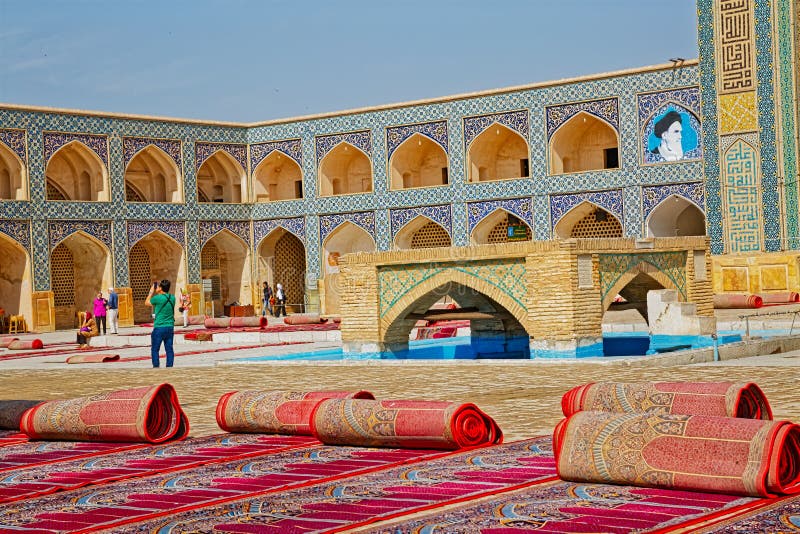 Jameh-Moschee von Isfahan redaktionelles stockbild. Bild von iranisch ...