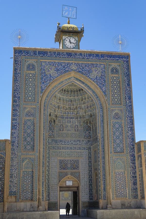 Jameh Mosque of Kerman in Iran Editorial Stock Image - Image of jameh ...