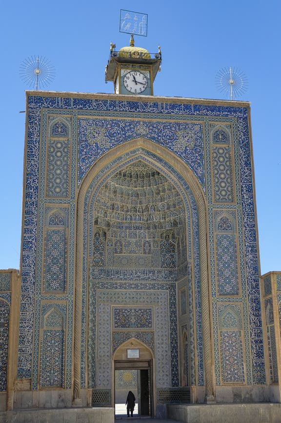 Jameh Mosque of Kerman in Iran Editorial Stock Image - Image of jameh ...