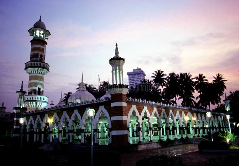 Masjid Jamek Mosque in Kuala Lumpur Stock Photo - Image of ...