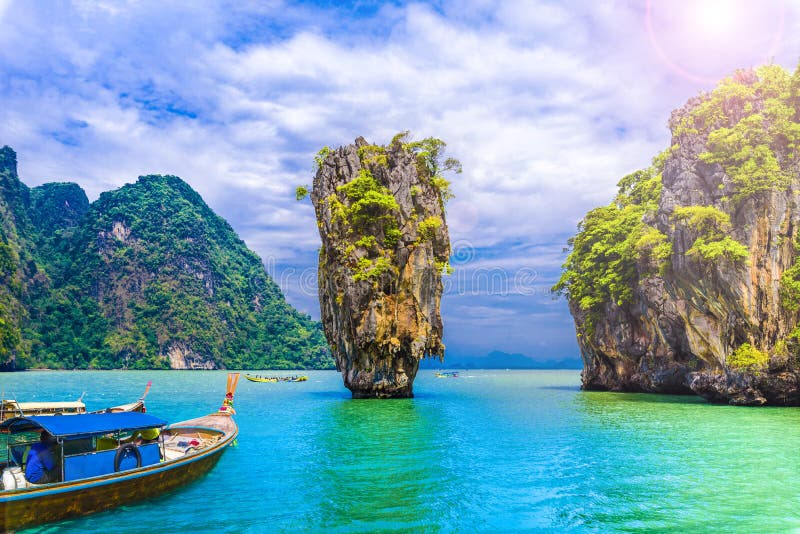 James Bond Island on Phang Nga Bay, Thailand Stock Photo - Image of ... James Bond Island on Phang Nga Bay, Thailand Stock Photo - Image of ...