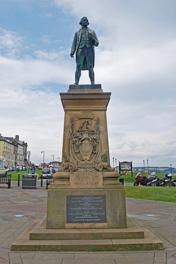 Statue of Captain James Cook, Whitby, UK Editorial Image - Image of ...