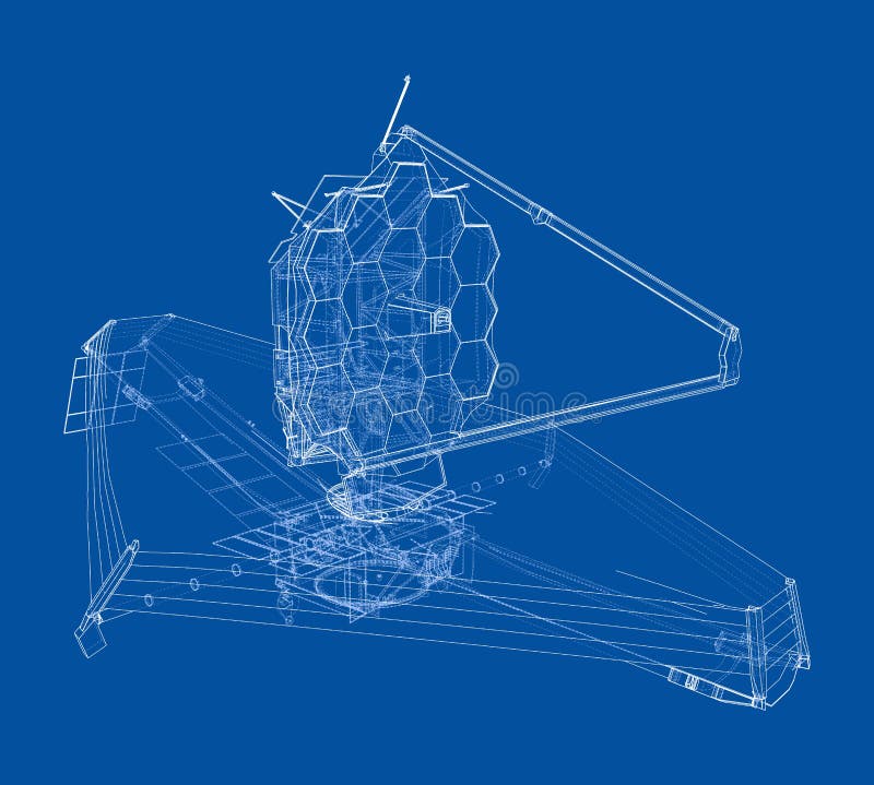 James Webb Space Telescope. Vector Stock Illustration - Illustration of ...