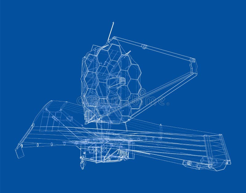 James Webb Space Telescope. Vector Stock Illustration - Illustration of ...