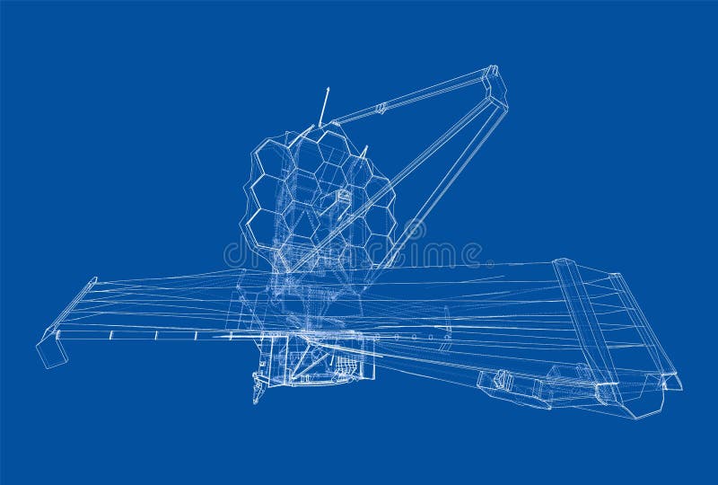 James Webb Space Telescope. Vector Stock Illustration - Illustration of ...