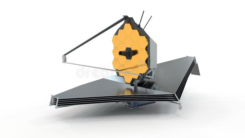 James Webb Space Telescope stock illustration. Illustration of ...