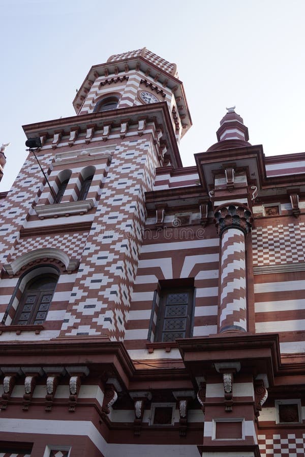 Jami Ul-Alfar Mosque in Colombo Stock Image - Image of asia, southasia ...