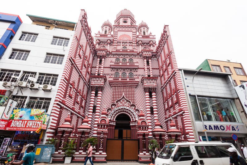 Jami-UL-Alfar Rote Moschee, Colombo Redaktionelles Foto - Bild von ...