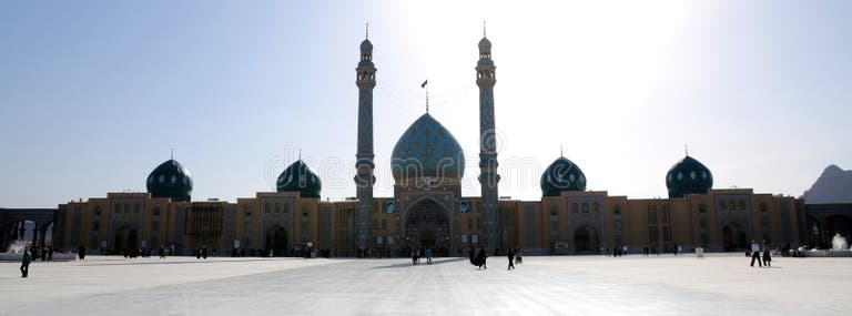 Jamkaran Mosque stock photo. Image of skyscraper, spire - 342821260