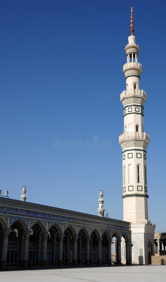 Jamkaran Mosque stock photo. Image of dome, spire, mosque - 342821278