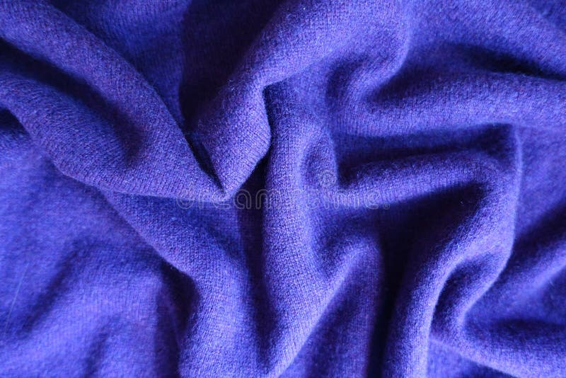 Jammed Violet Thin Simple Woollen Jersey Fabric Stock Photo - Image of ...