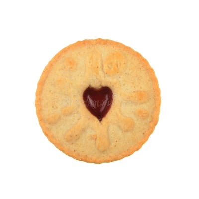 Jammy dodger stock image. Image of white, isolated, round - 7956815