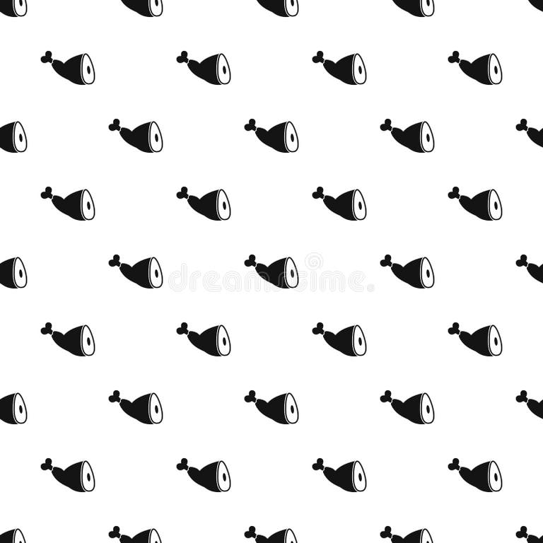 Jamon Pattern, Simple Style Stock Vector - Illustration of gourmet ...