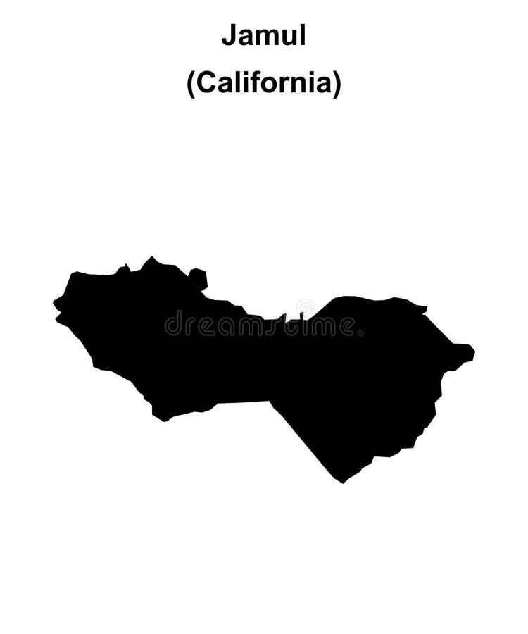 Jamul Outline Map Stock Illustrations – 1 Jamul Outline Map Stock ...