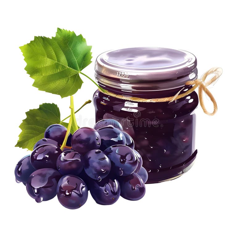 Jamun Fruit Jam on Transparent Background - Ai Generated Stock ...