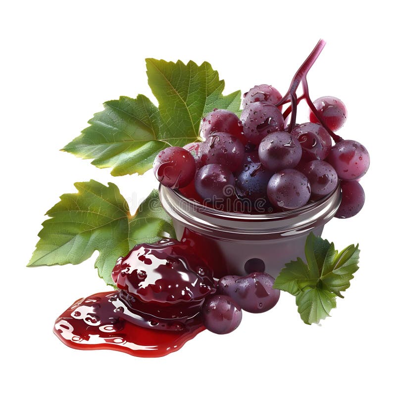 Jamun Fruit Jam on Transparent Background - Ai Generated Stock ...