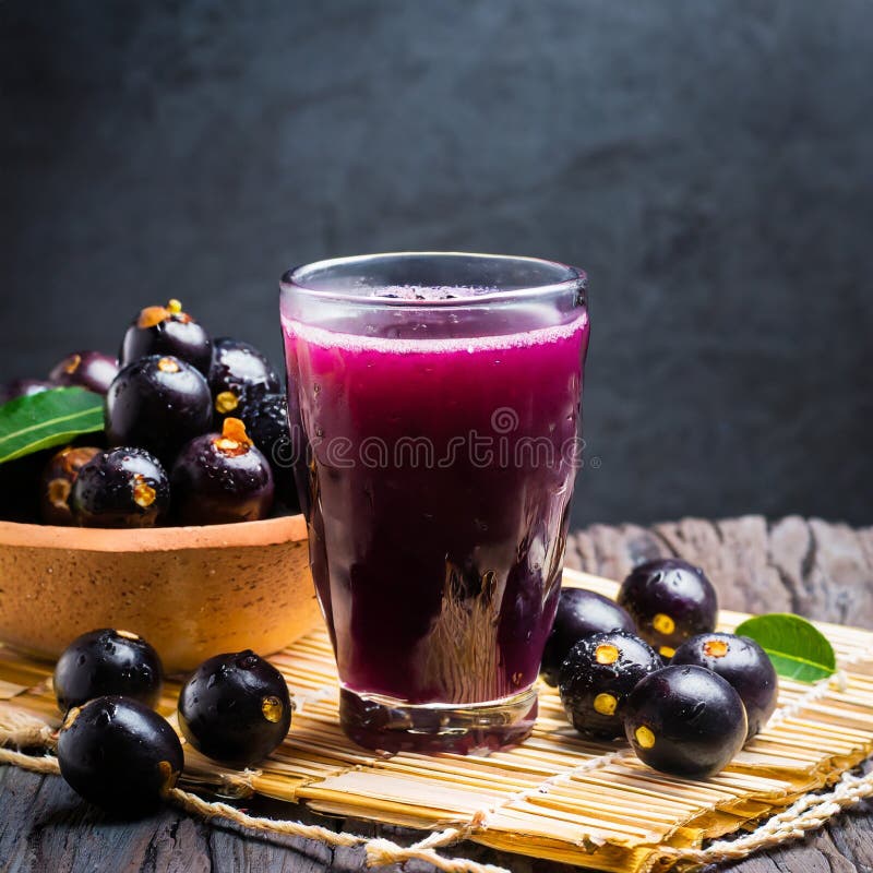 Juice JAMUN JUICE stock illustration. Illustration of jamun - 302980558