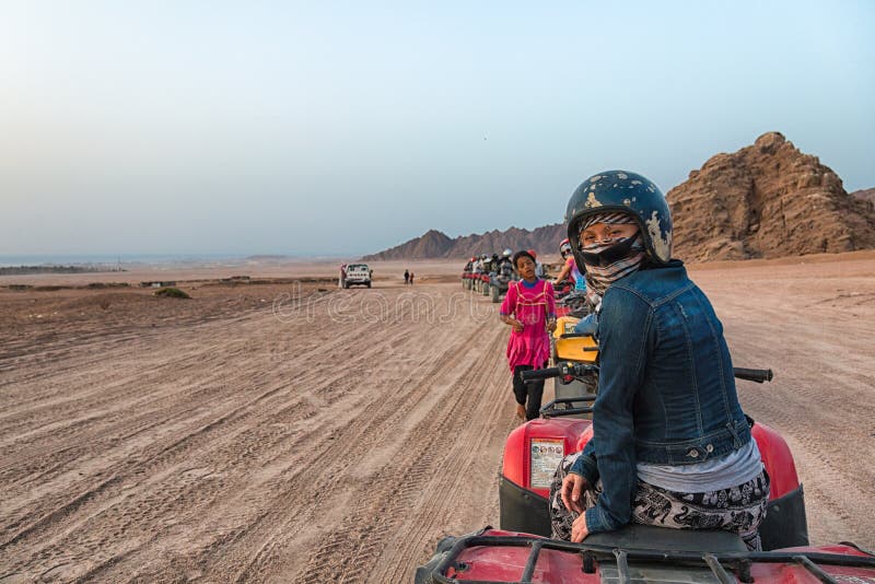 JAN 6. 2018. EGYPT. SHARM EL SHEIKH. Dessert Trip Editorial Stock Photo ...