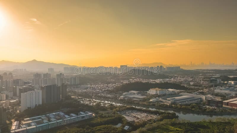 6 Jan 2023 the Landscape of Yuen Long Residential Area Editorial Image ...