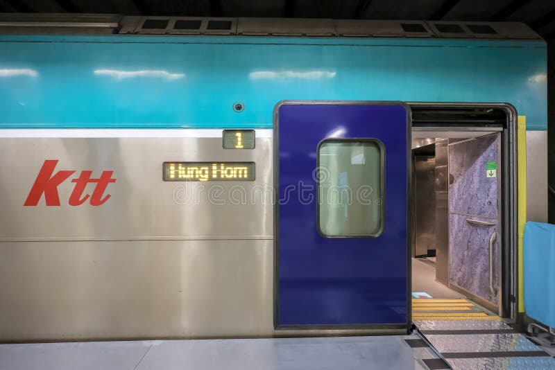 Jan 23 2025 Modern Double-Decker Train Station Platform with Ktt ...