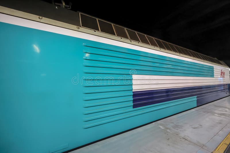 Jan 23 2025 Modern Double-Decker Train Station Platform with Ktt ...