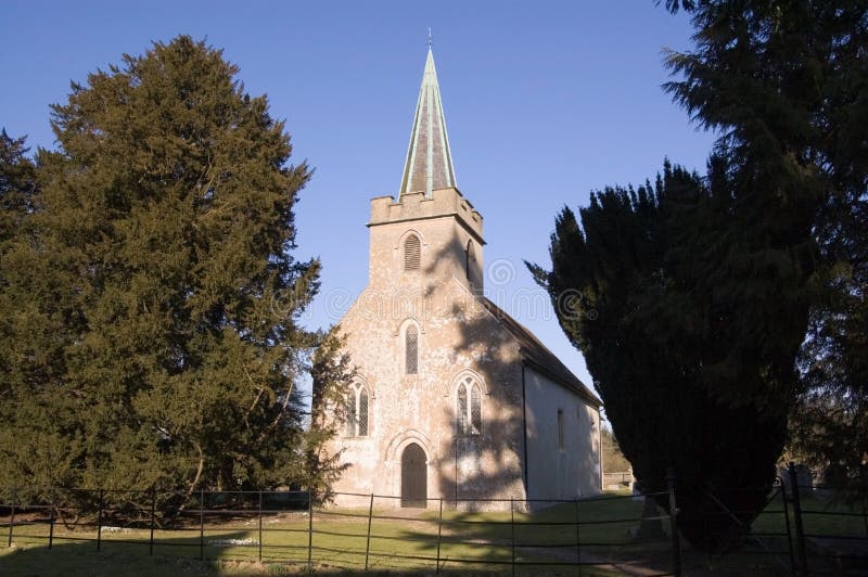 Steventon Church of Jane Austen Stock Image - Image of spire, jane ...