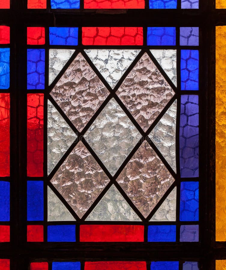 Janela De Vitral Para O Design De Interiores Foto de Stock - Imagem de ...
