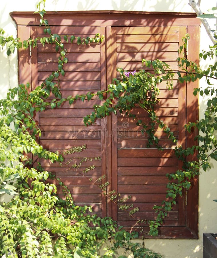 Janela Fechada Na Fachada Da Casa Imagem de Stock - Imagem de ...