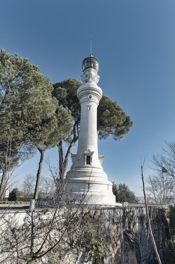 The Janiculum Lighthouse in Rome Stock Photo - Image of gianicolo, rome ...