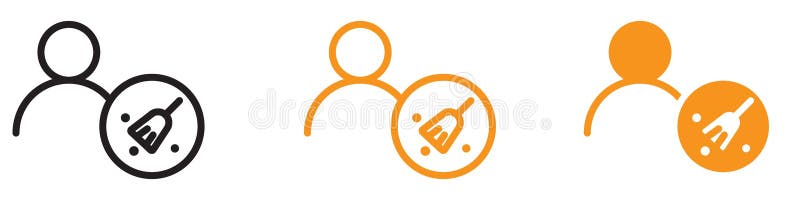 Dedicated Janitor Icon for Cleaning and Maintenance Graphics Ideal for ...