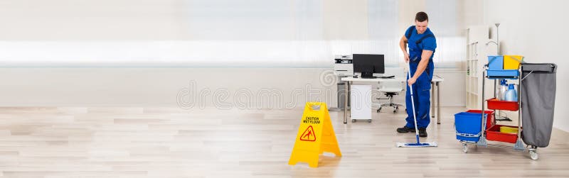 Professional Floor Cleaning Service Stock Image - Image of banner, full ...