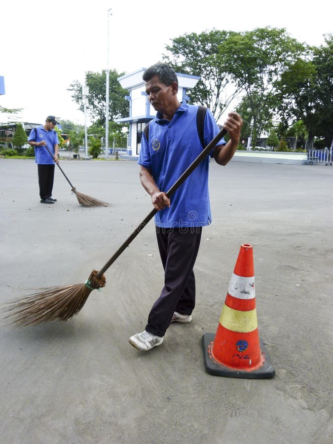 Janitor editorial stock photo. Image of cleaning, java - 73693093