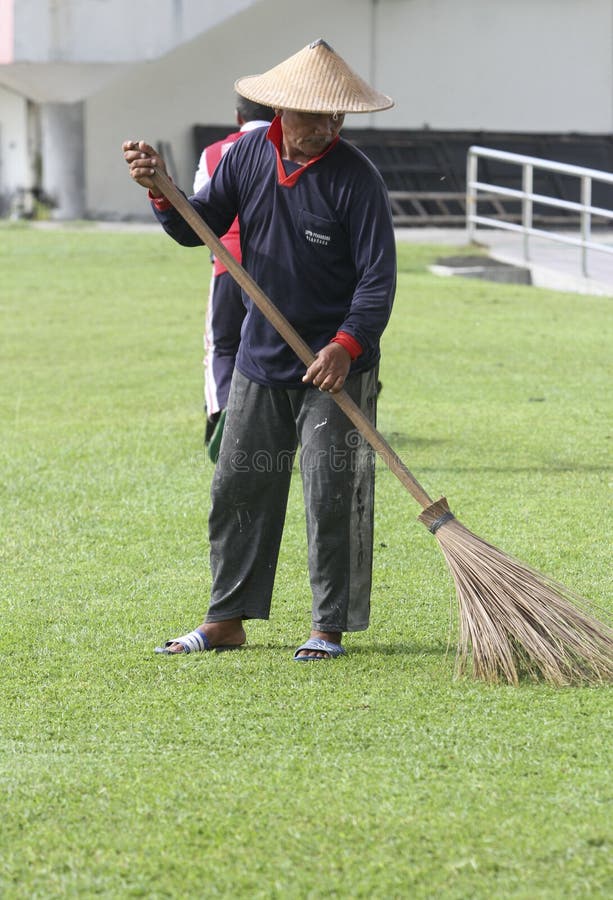 Janitor editorial stock photo. Image of indonesia, central - 77786193