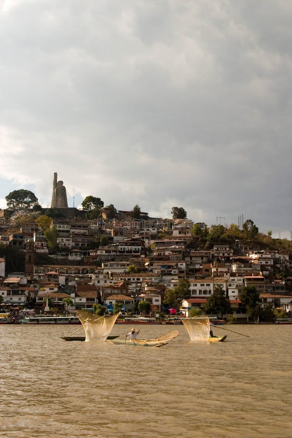Janitzio stock photo. Image of blue, clouds, michoacan - 13965028