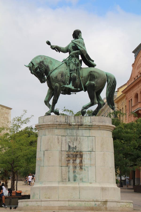 Hunyadi Janos Statue, Vajdahunyad Castle, Budapest Stock Image - Image ...