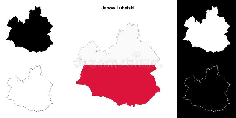 Lubelski County Outline Map Stock Illustrations – 2 Lubelski County ...
