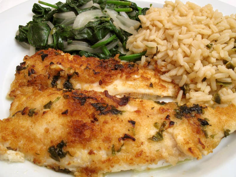 Jantar de Scampi da solha foto de stock. Imagem de alimento - 3221314