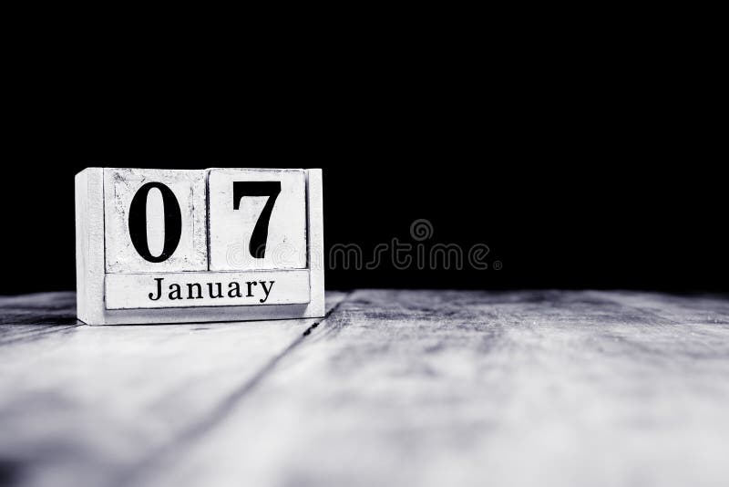 7. Januar, 7. Januar, Siebter Januar, Kalendermonat - Datum Oder ...