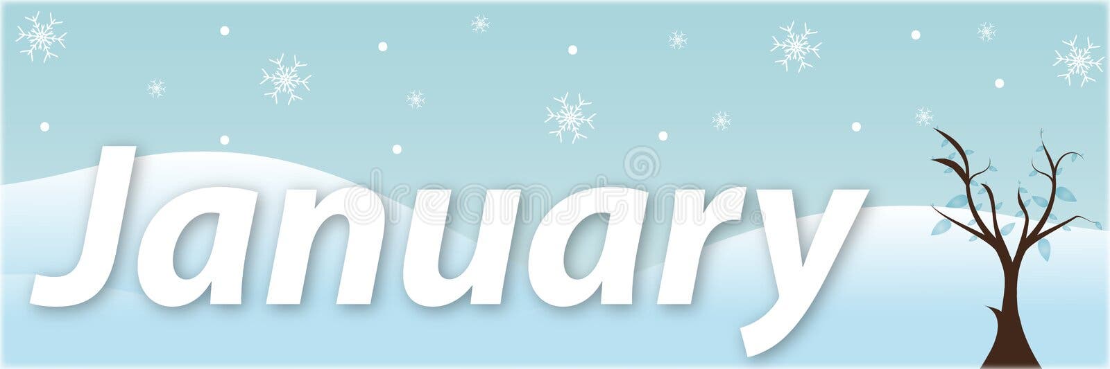 Months of the Year Banner Set Stock Illustration - Illustration of june ...