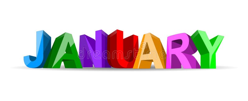 January Banner with Fir Branches. Stock Vector - Illustration of decor ...