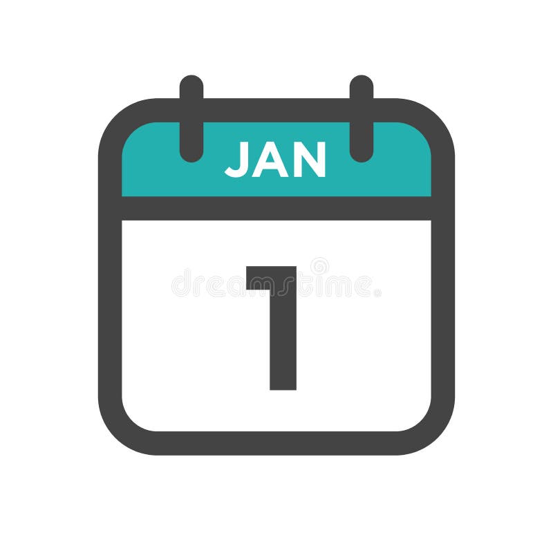 January 1 Calendar Day or Calender Date for Deadlines or Appointment ...
