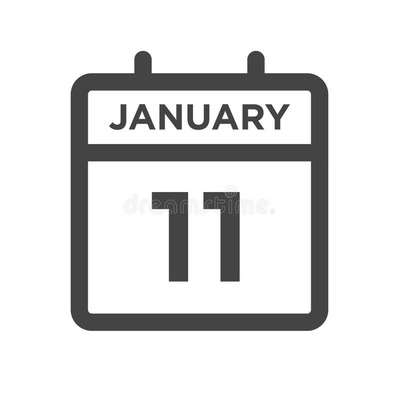 January 11 Calendar Day or Calender Date for Deadlines or Appointment ...