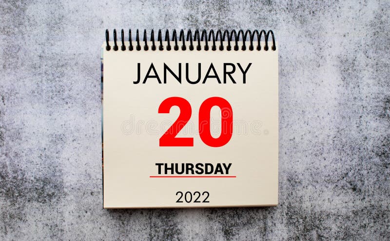 January 20 Calendar. Part of a Set. Big Data Stock Image - Image of ...