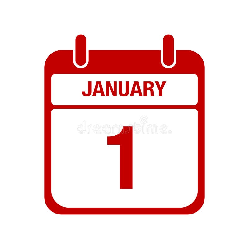 January Calendar Icon - Colorful Vector Symbol Stock Vector ...