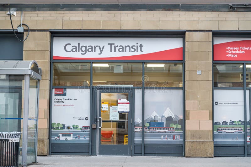 16 January 2022 - Calgary Alberta Canada - Calgary Transit Downtown ...